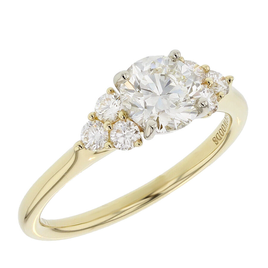 Round Diamond in Yellow Gold Ring - Underwoods Fine Jewelers